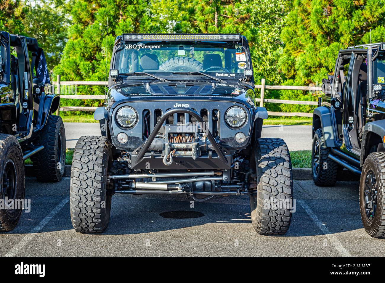 Pigeon Forge, TN - August 25, 2017: Modified Off Road Jeep Wrangler ...