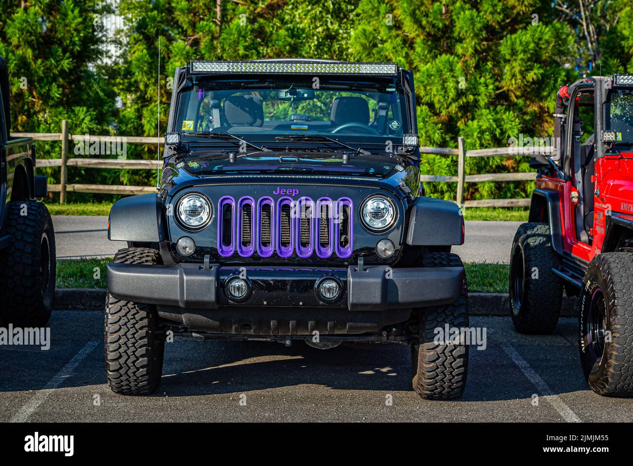 Pigeon Forge, TN - August 25, 2017: Modified Off Road Jeep Wrangler JK ...