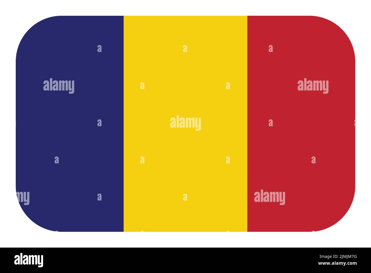 Flag of Romania. Romanian national symbol in official colors. Template ...