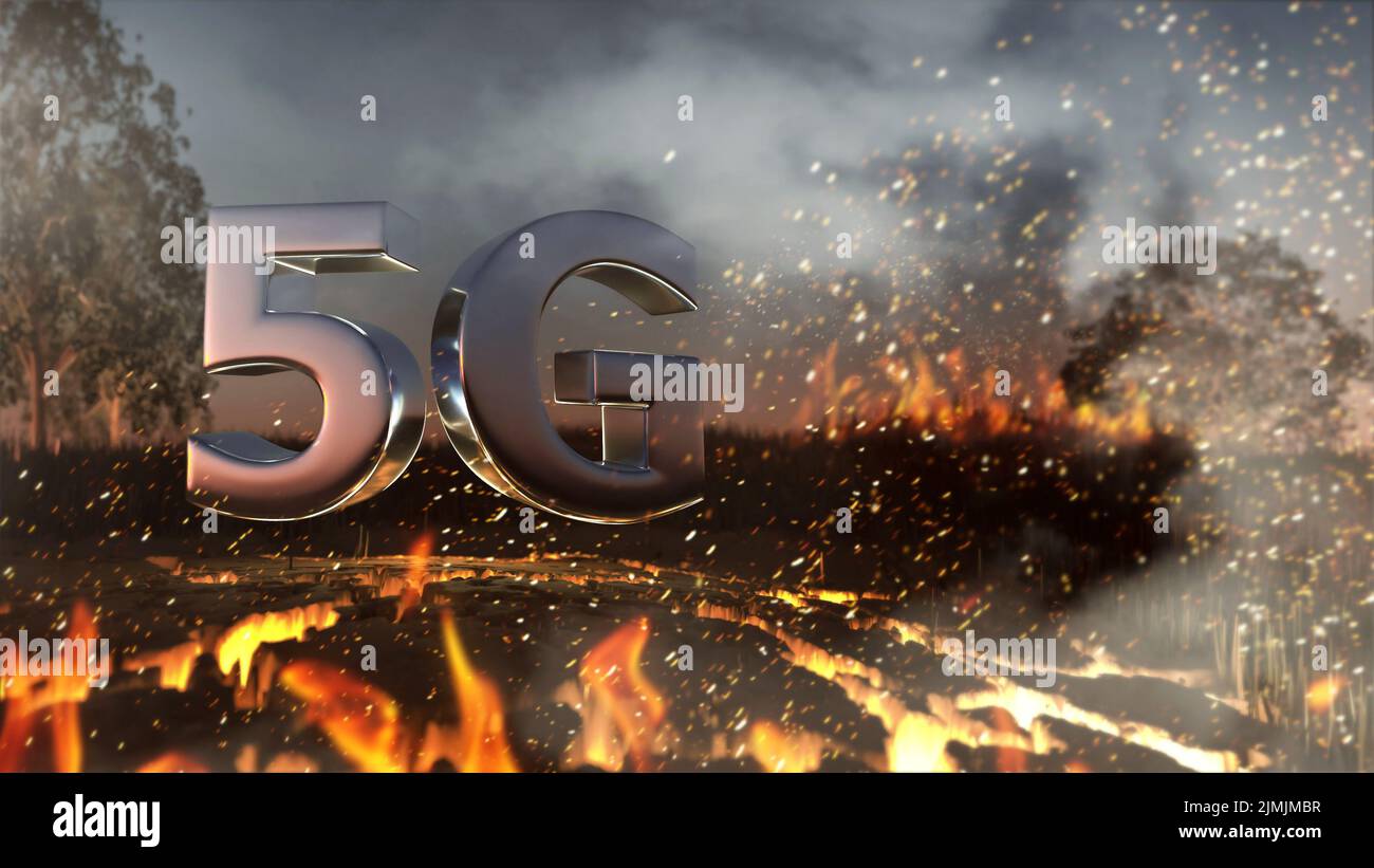 Concept of potential risks of 5G network technology Stock Photo - Alamy