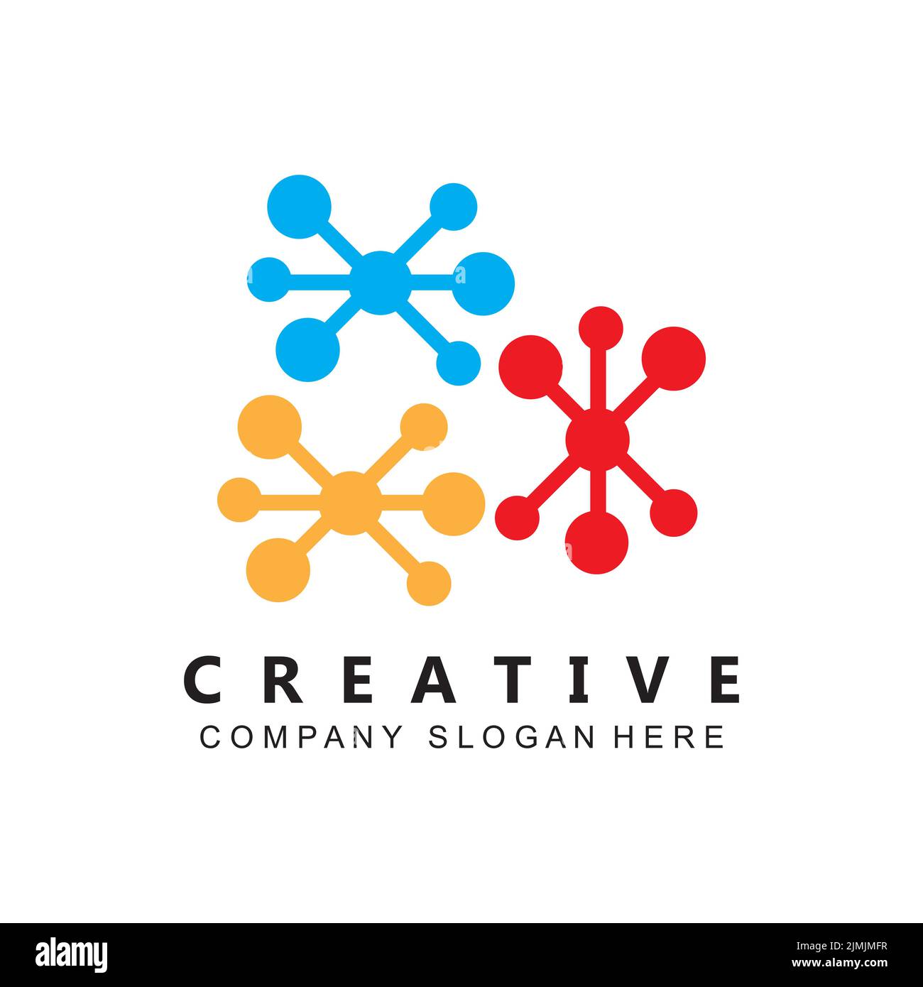 social network community molecular logo vector symbol Stock Vector ...
