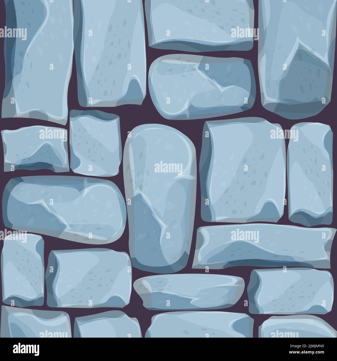 Stone wall from bricks, rock, game background in cartoon style ...