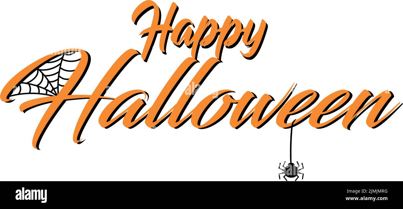 Congratulations on the holiday of the dead, happy Halloween - Vector ...