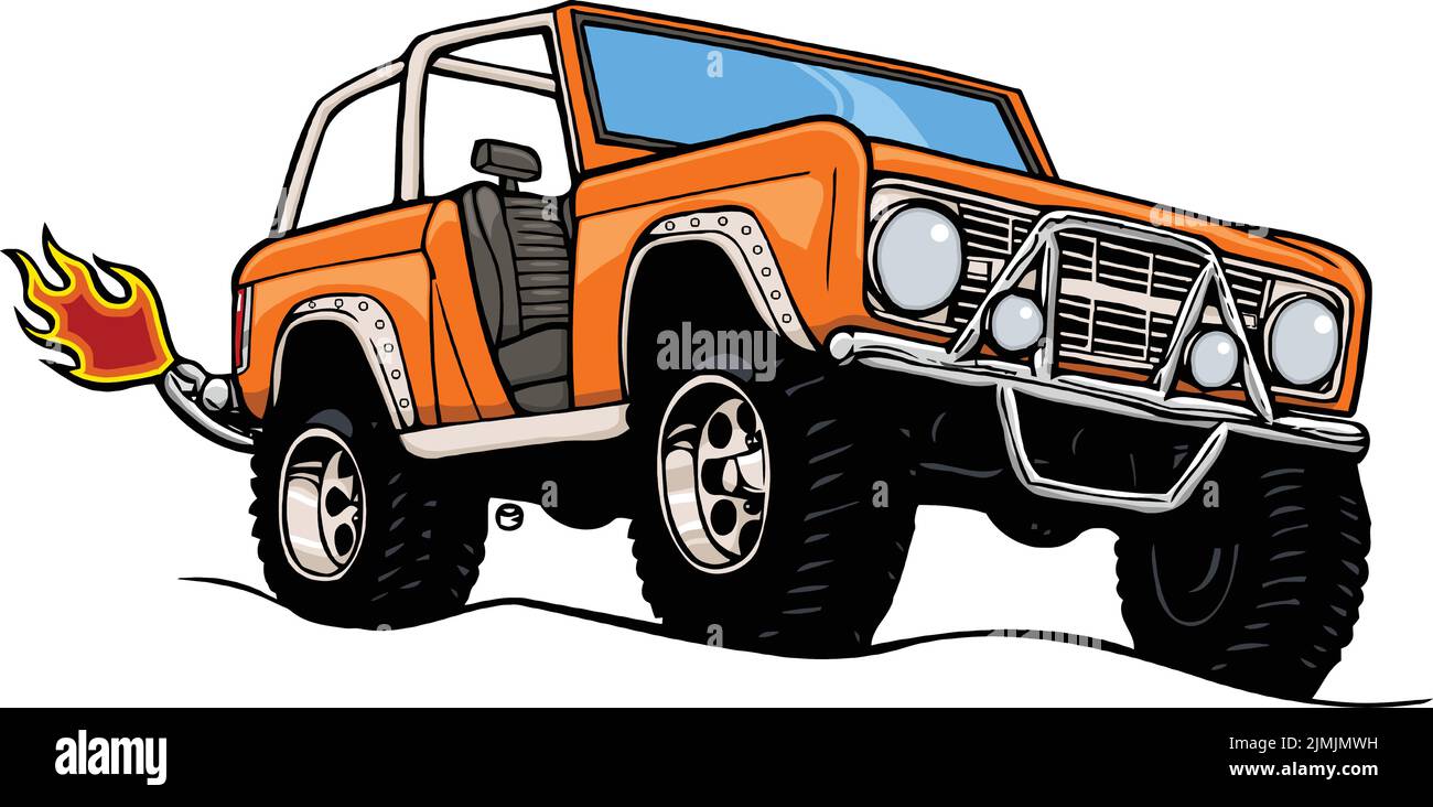 This design features a classic 4x4 truck Stock Vector Image & Art - Alamy