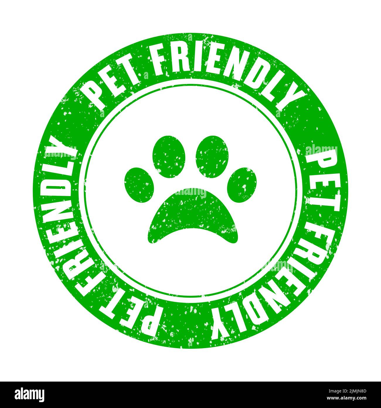 Pet friendly vector stamp isolated on white background Stock Vector ...