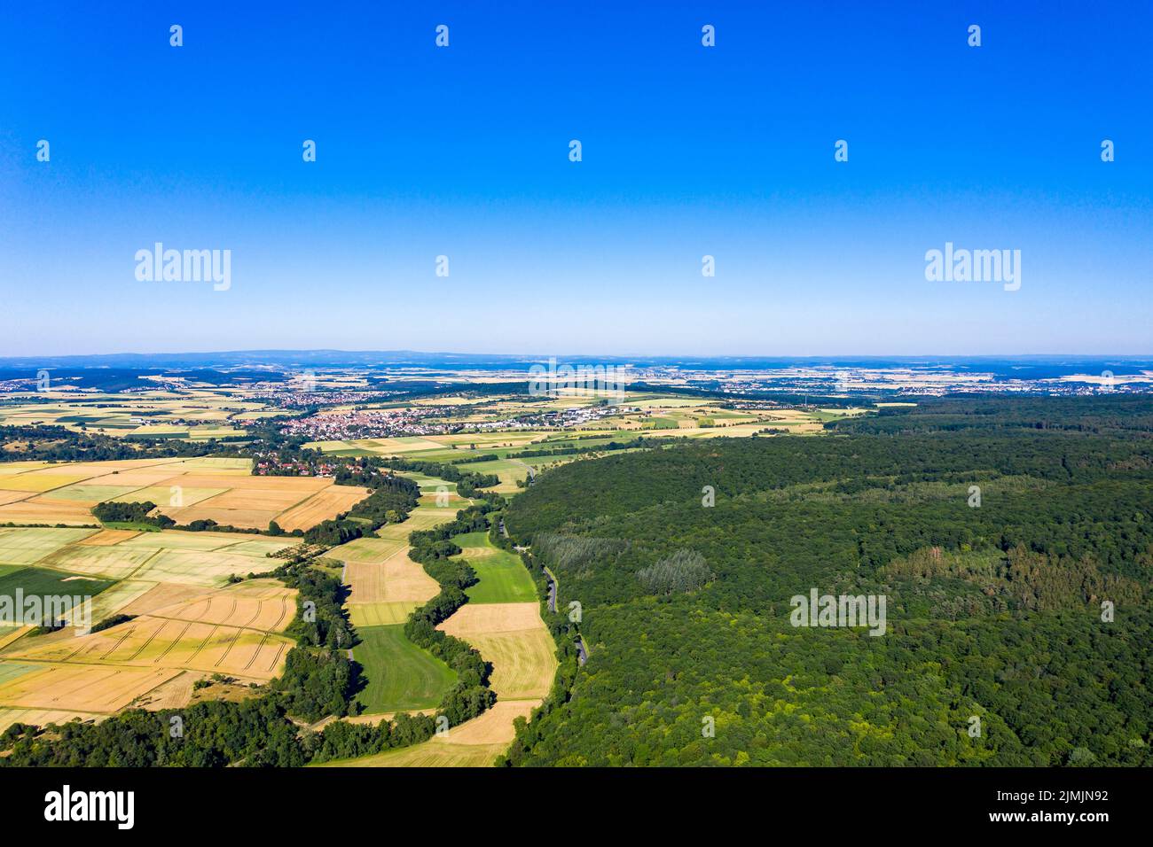 Aerial view wide open landscape hi-res stock photography and images - Alamy
