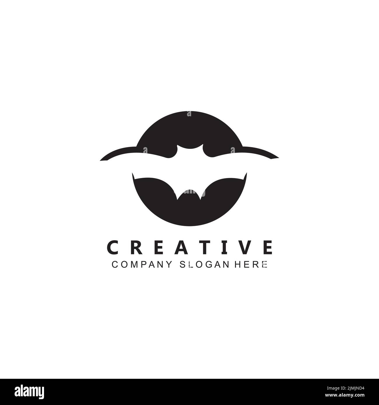 Bat logo Black and White Stock Photos & Images - Alamy