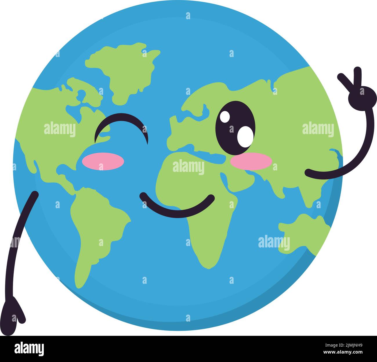 cartoon happy earth Stock Vector Image & Art - Alamy