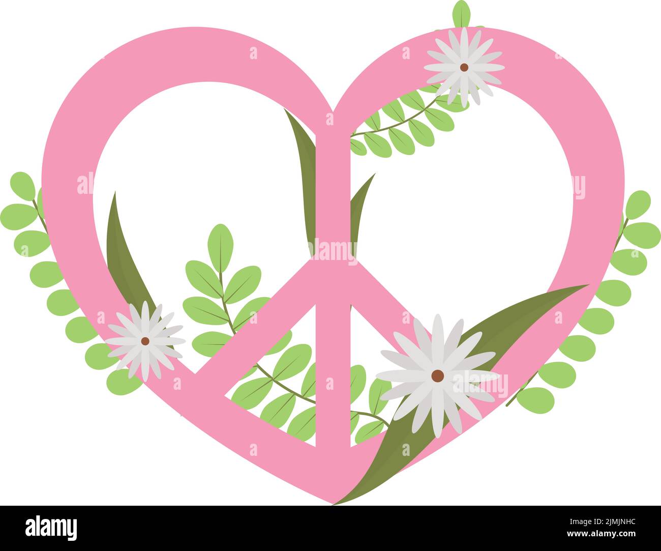 heart peace symbol Stock Vector Image & Art - Alamy