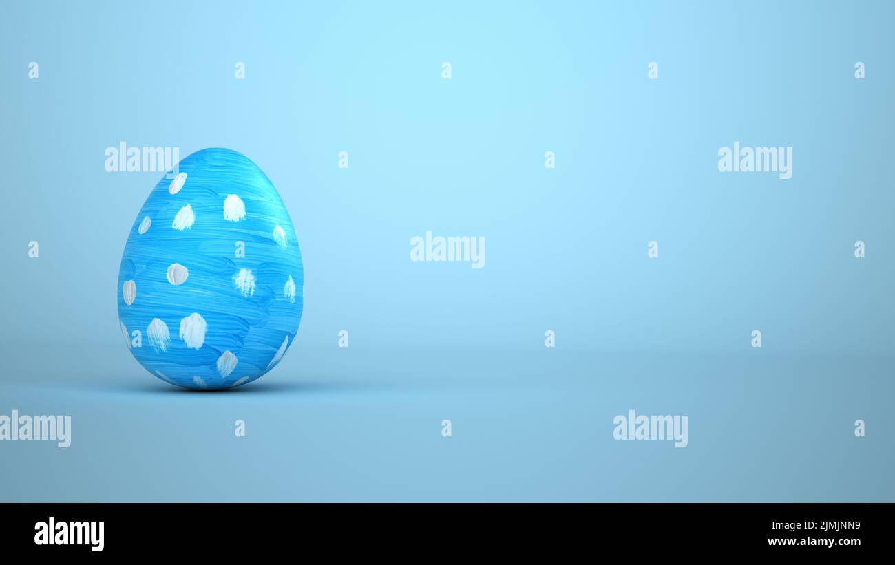 Blue Easter Egg Stock Photo - Alamy