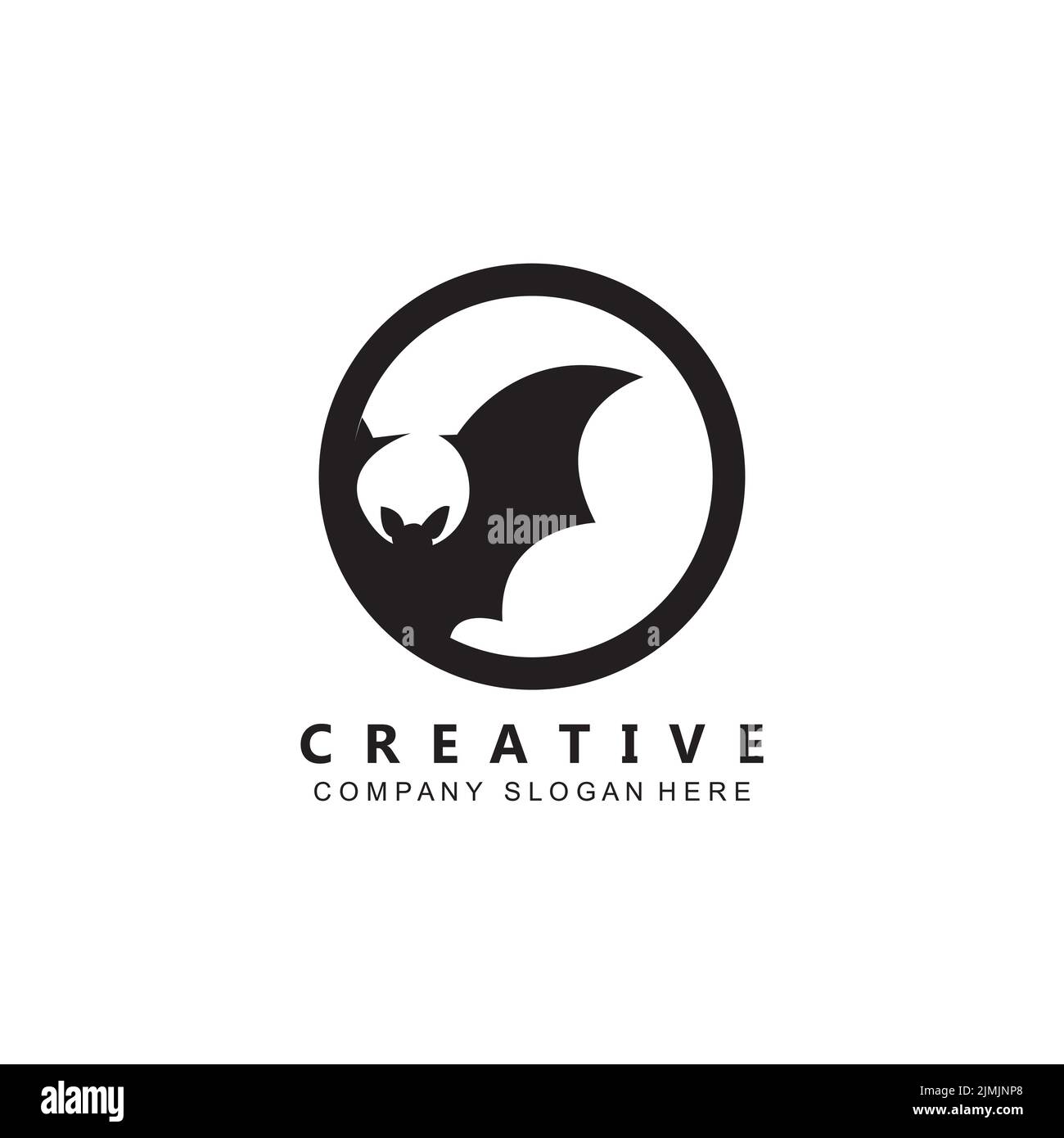 night animal halloween bat logo vector symbol Stock Vector Image & Art ...
