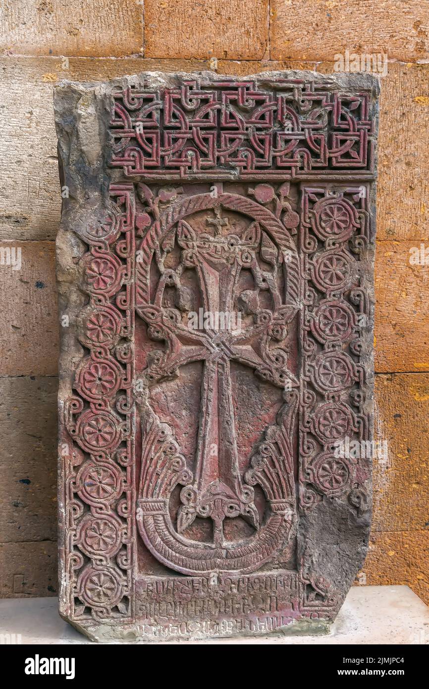 Khachkar in Armenia Stock Photo - Alamy