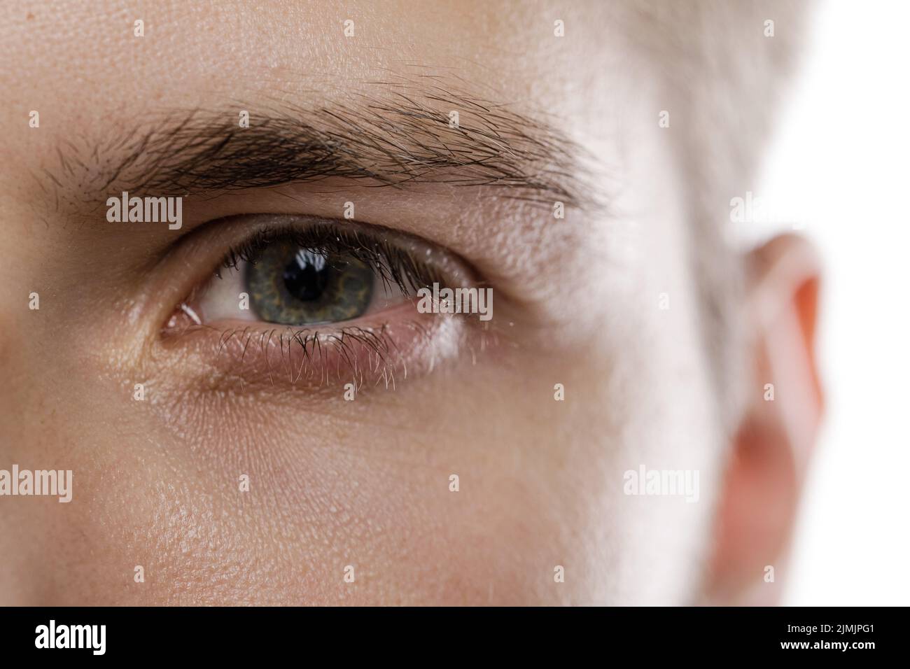 Human eye male close hi-res stock photography and images - Alamy