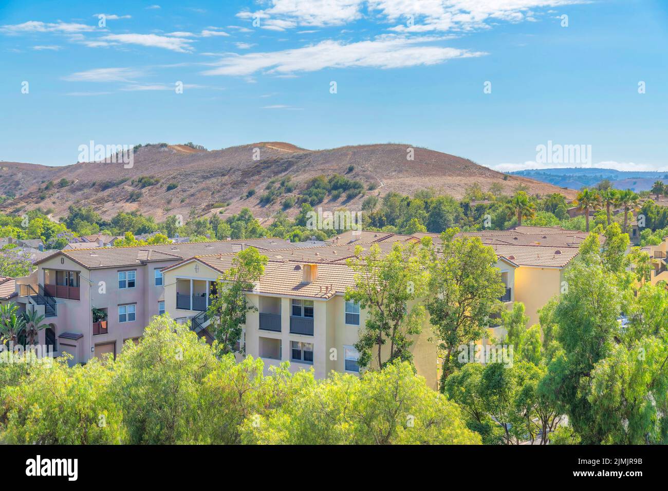 Residential complex buildings near the mountain at Ladera Ranch in ...