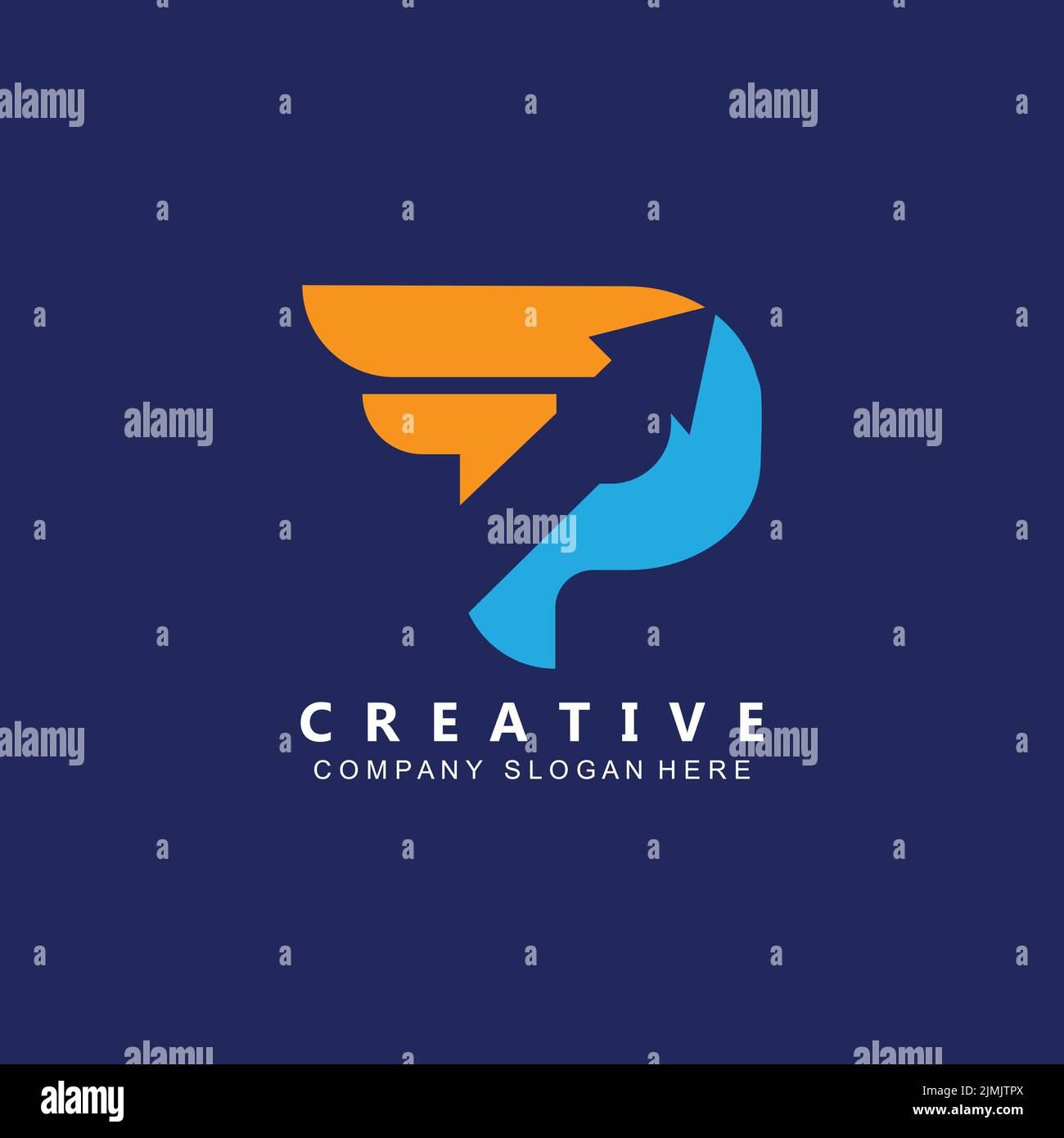 simple letter P logo symbol icon vector Stock Vector Image & Art - Alamy
