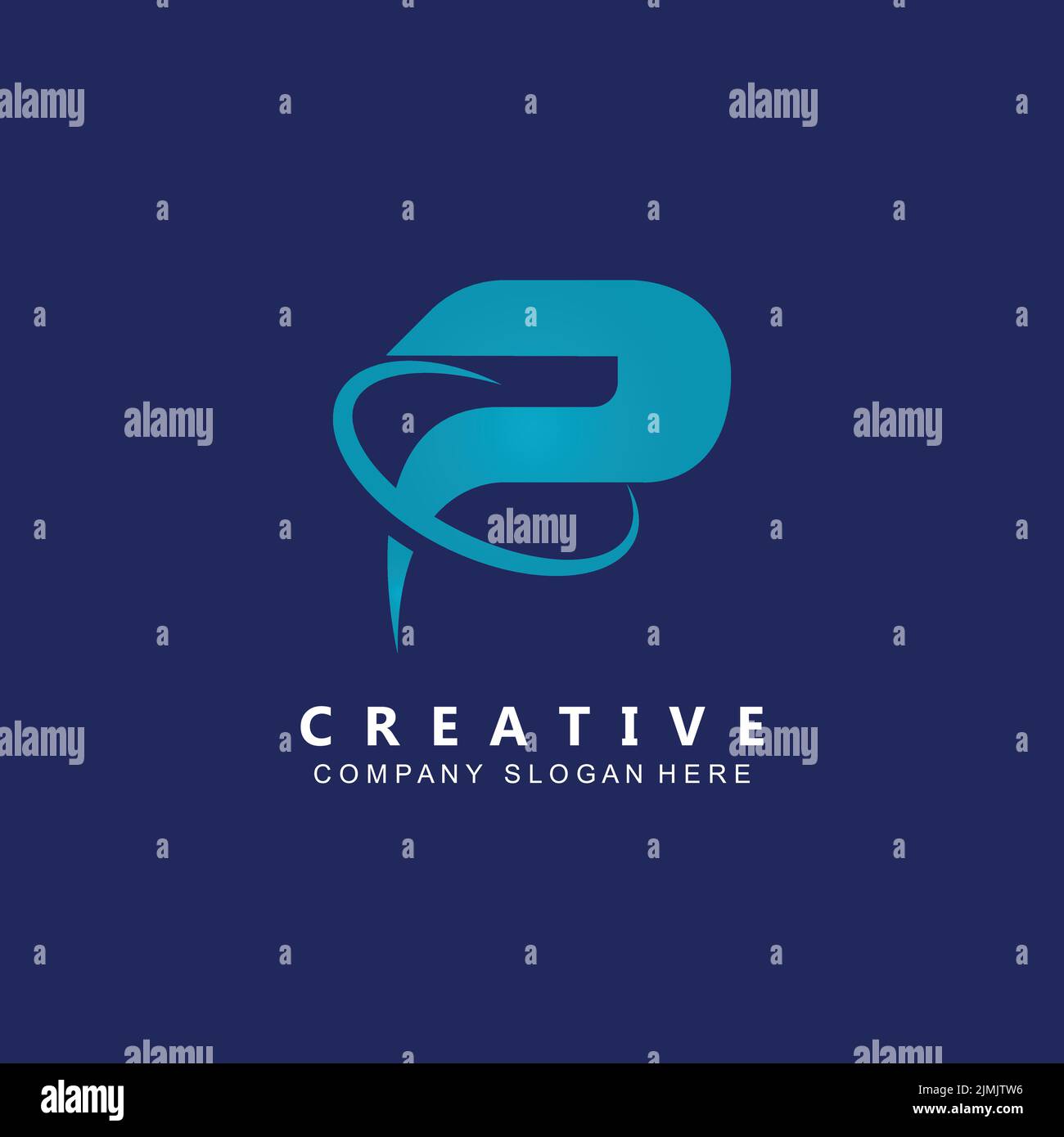 simple letter P logo symbol icon vector Stock Vector Image & Art - Alamy