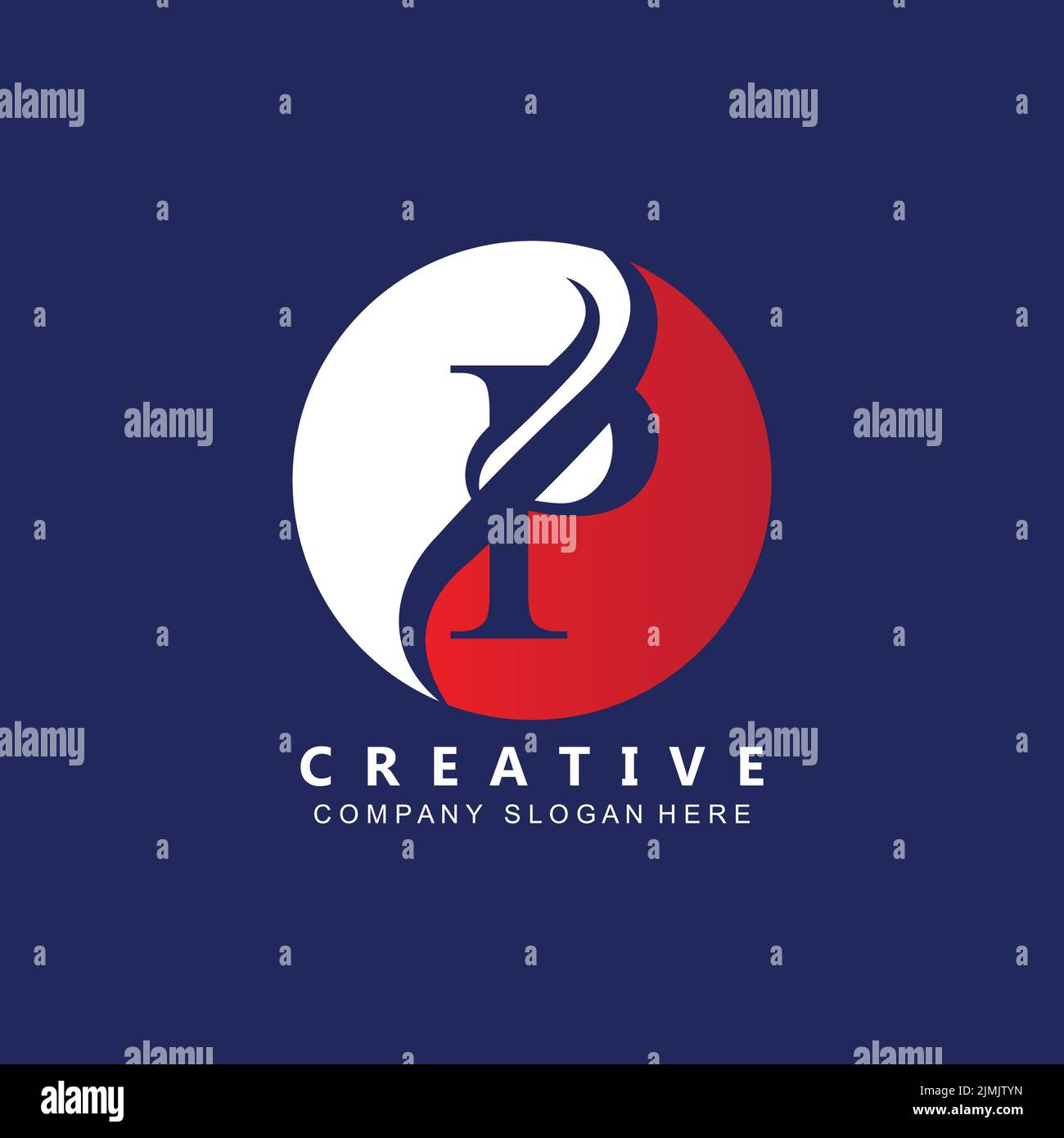 simple letter P logo symbol icon vector Stock Vector Image & Art - Alamy
