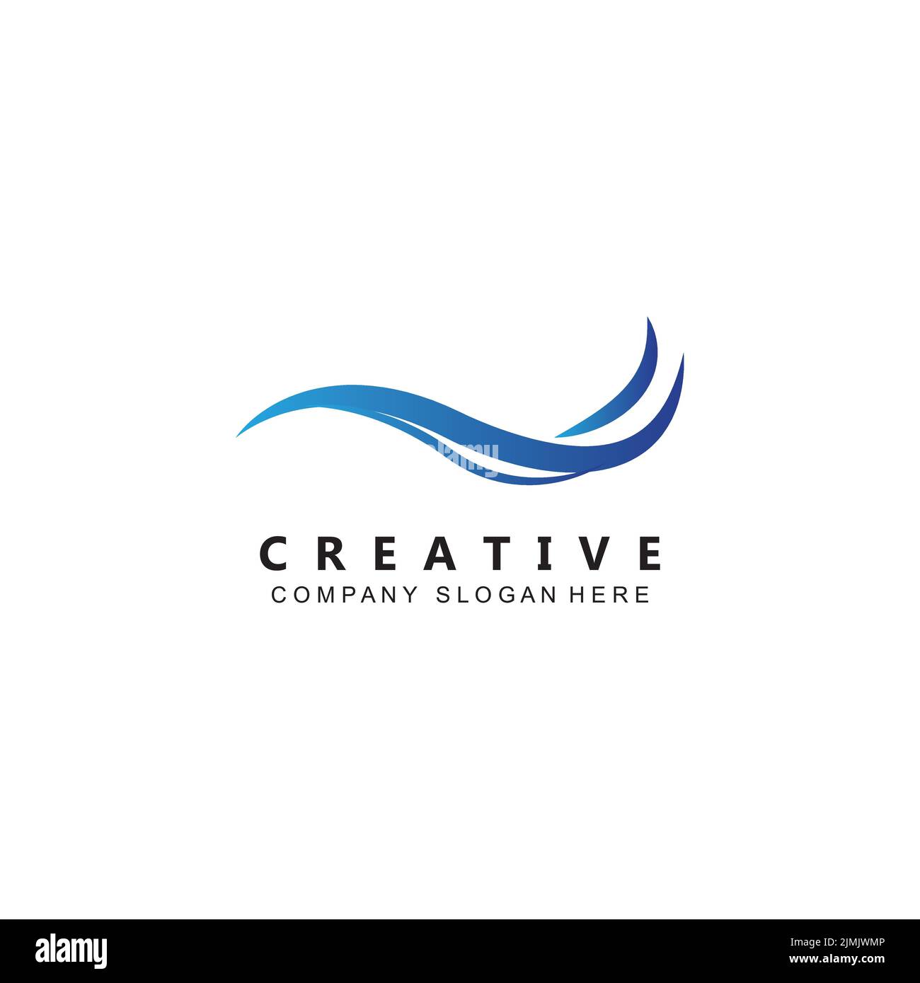 simple ocean wave logo icon vector Stock Vector Image & Art - Alamy
