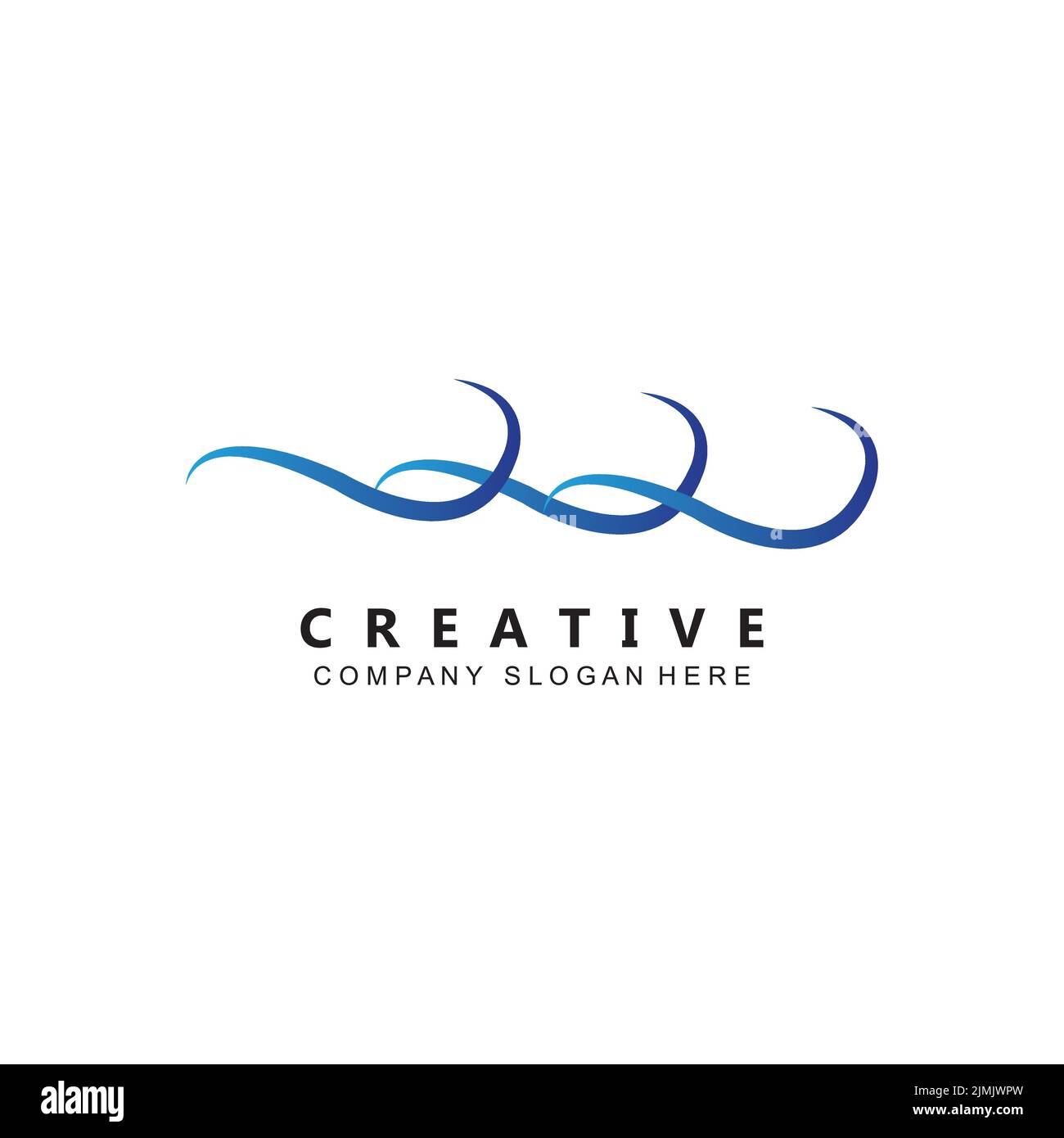 Ocean wave logo hi-res stock photography and images - Alamy