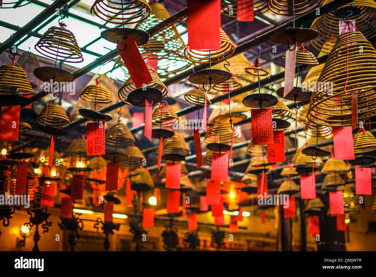 Hong Kong Man Mo Temple Stock Photo - Alamy