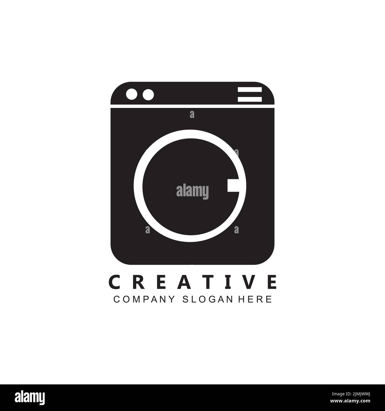 Laundry logo Black and White Stock Photos & Images - Alamy