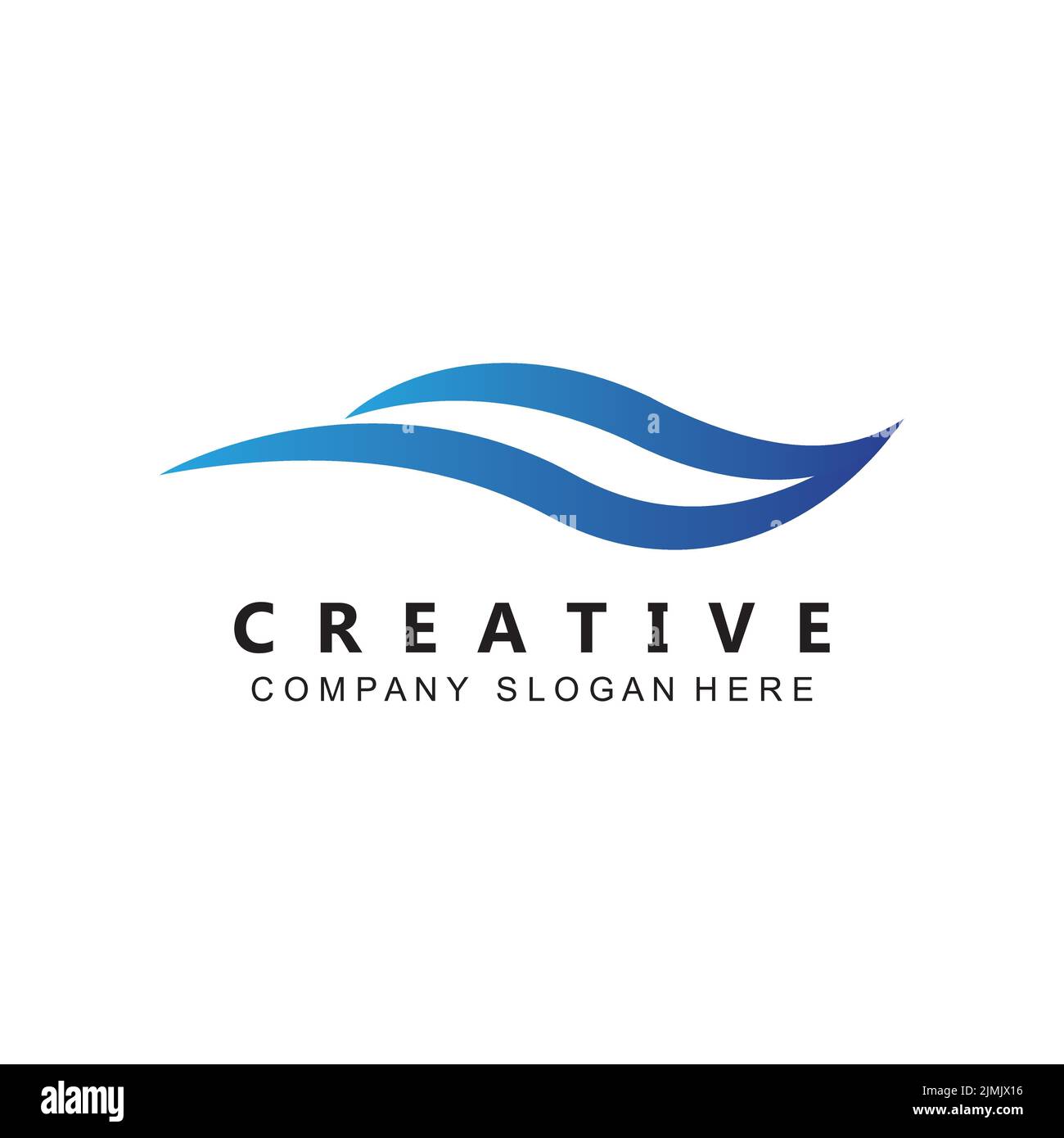 simple ocean wave logo icon vector Stock Vector Image & Art - Alamy