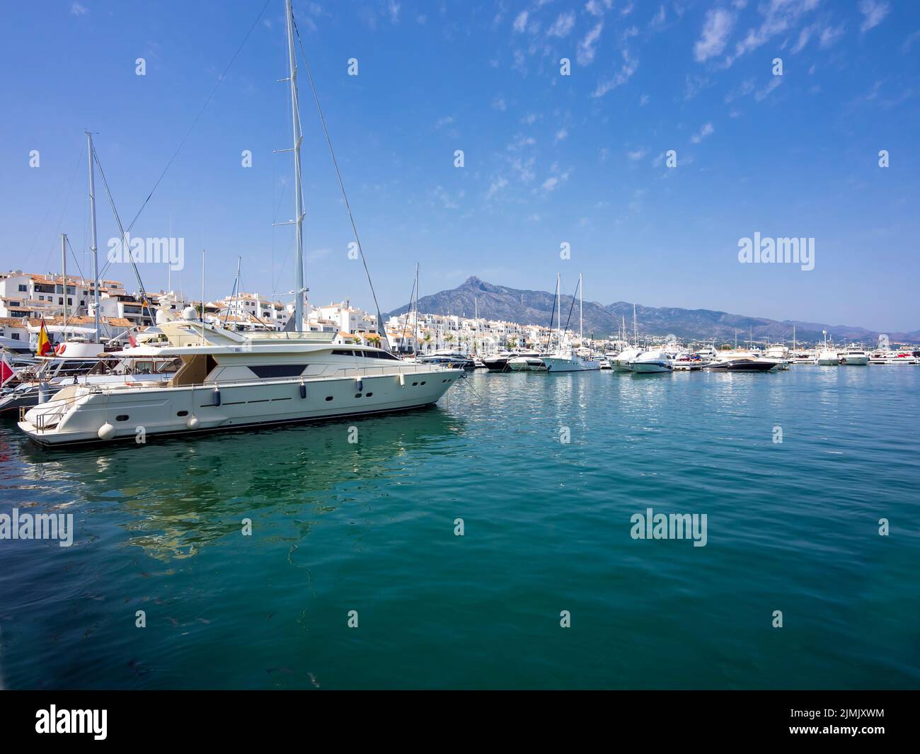 Port with luxury yachts Stock Photo - Alamy