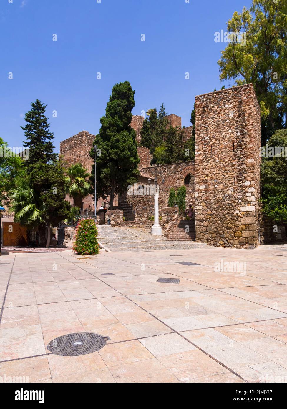 Moorish fortress Alcazaba Stock Photo - Alamy