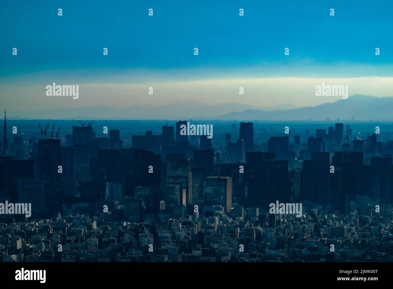 Building group in central Tokyo Stock Photo - Alamy