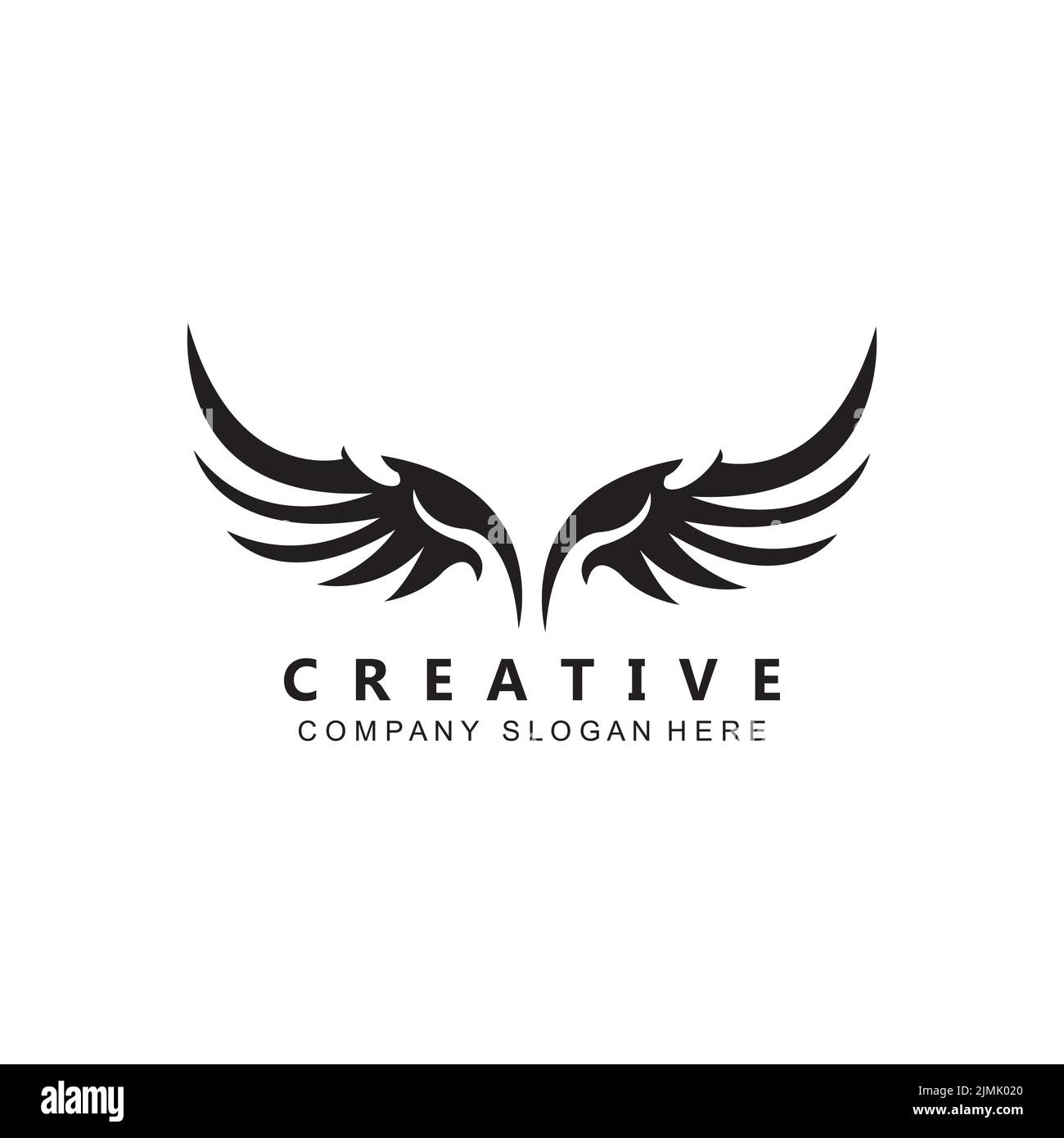 Eagle logo vector vectors Black and White Stock Photos & Images - Alamy