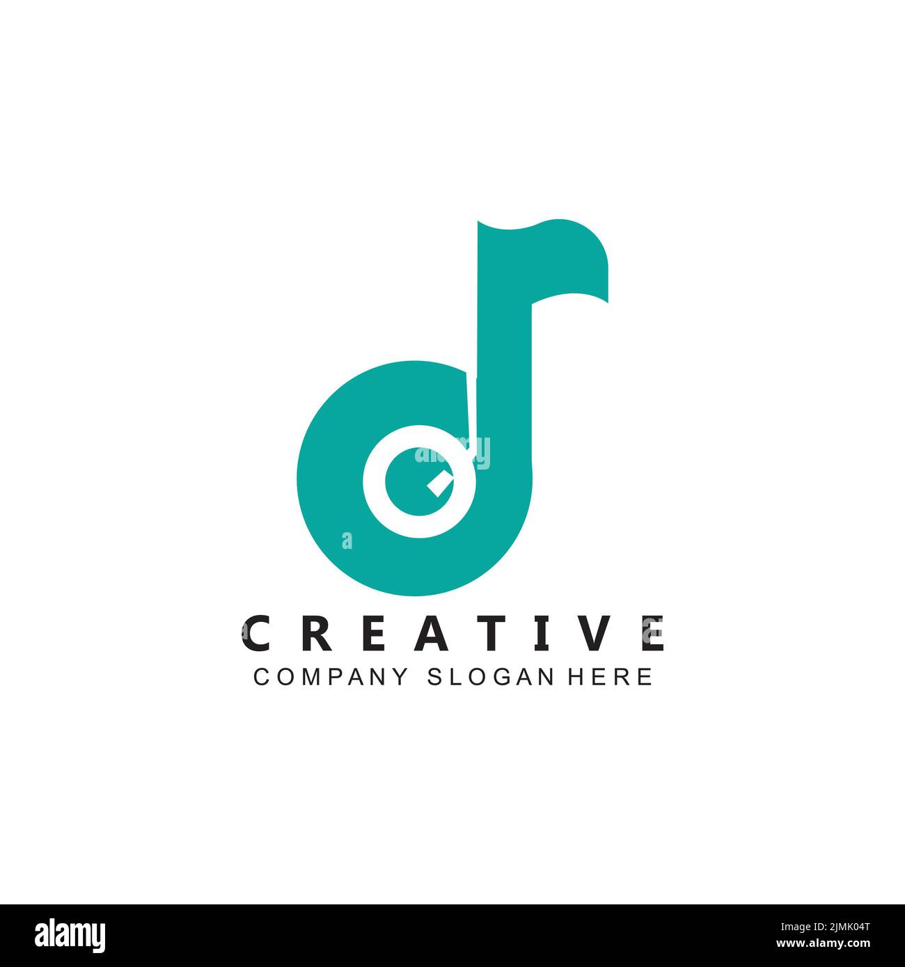 Simple music logo hi-res stock photography and images - Alamy