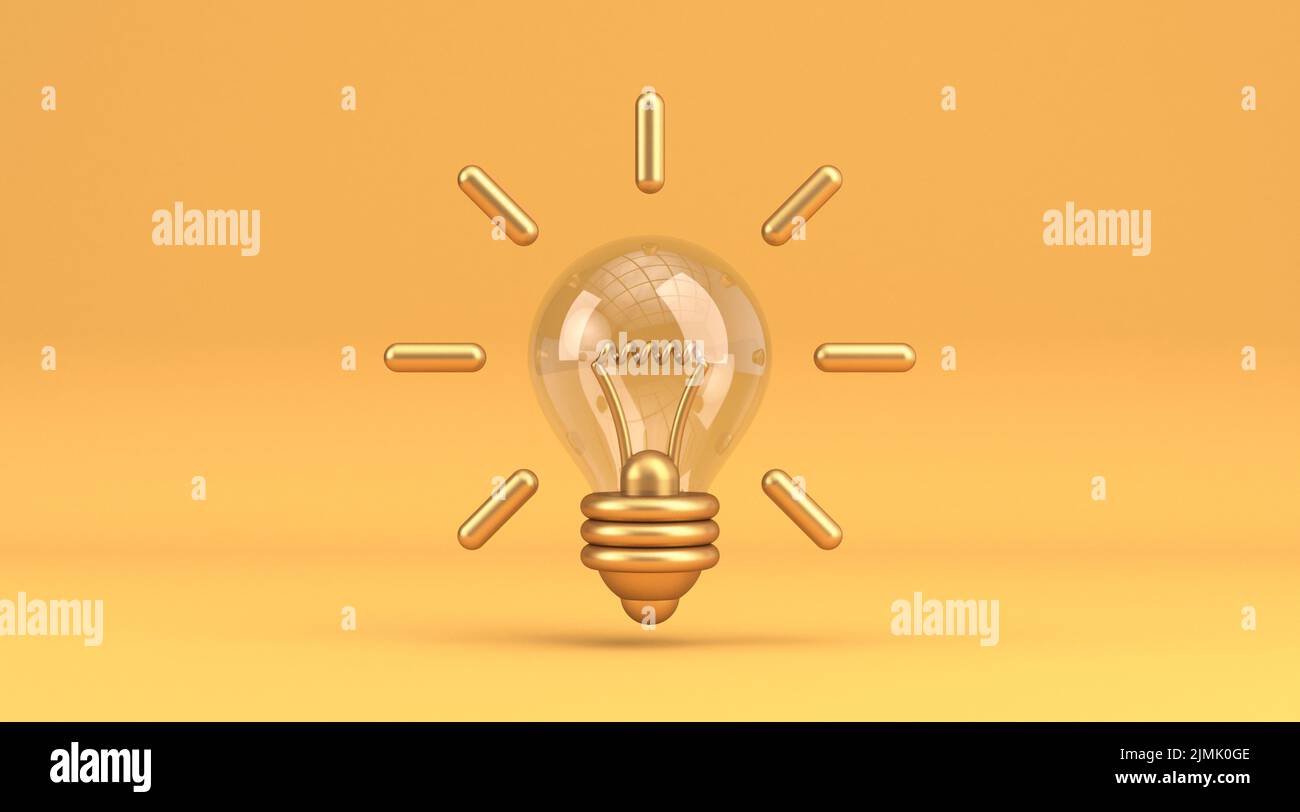 Bulb icon 3d hi-res stock photography and images - Alamy