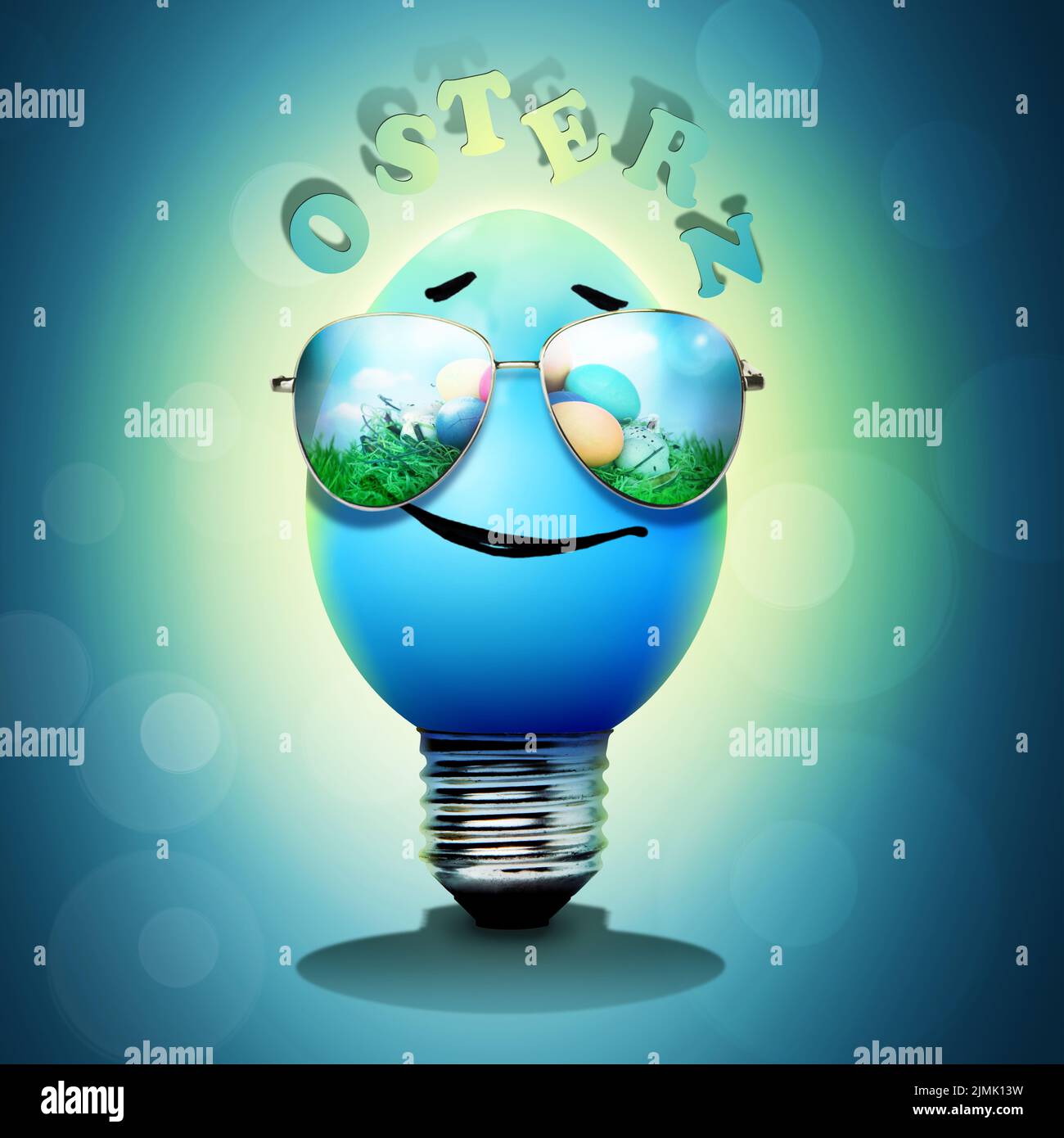 Beautiful Easter background with colorful Easter eggs Stock Photo - Alamy