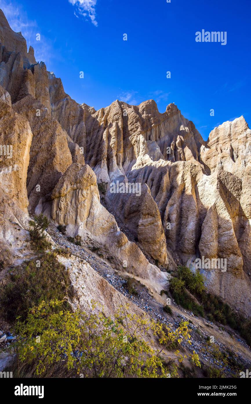 Clay Cliffs - natural land formations Stock Photo - Alamy