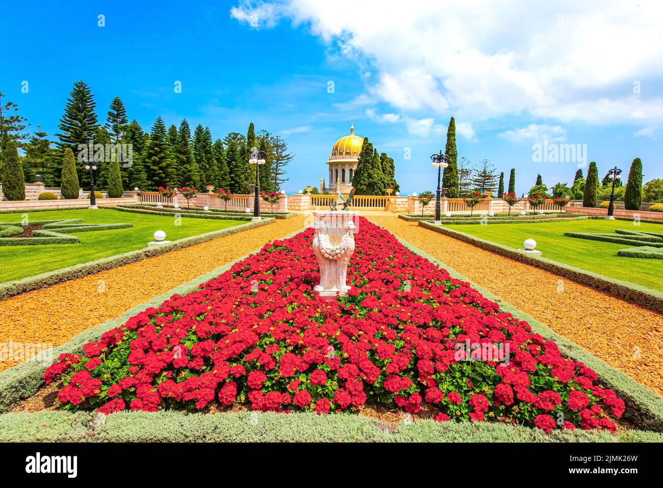 Luxurious flower bed Stock Photo - Alamy