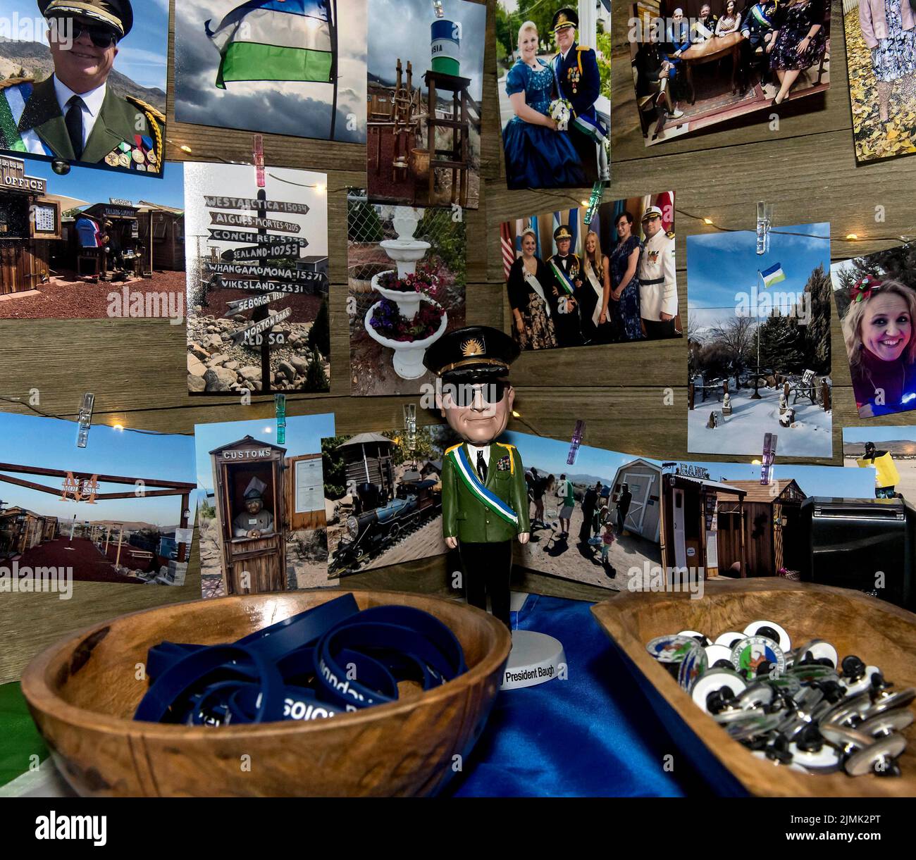 Las Vegas, Nevada, USA. 06th Aug, 2022. The Republic of Molossia table ...