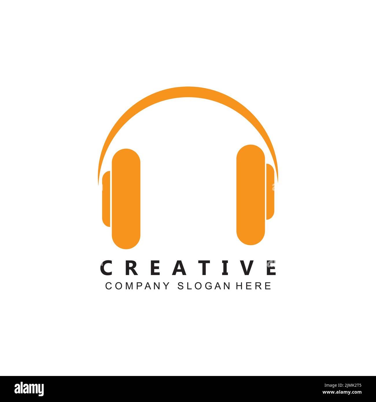 Headset logo Stock Vector Images - Alamy