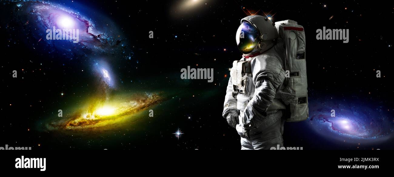 Picture of astronaut spacewalking with glowing stars . Astronaut in ...