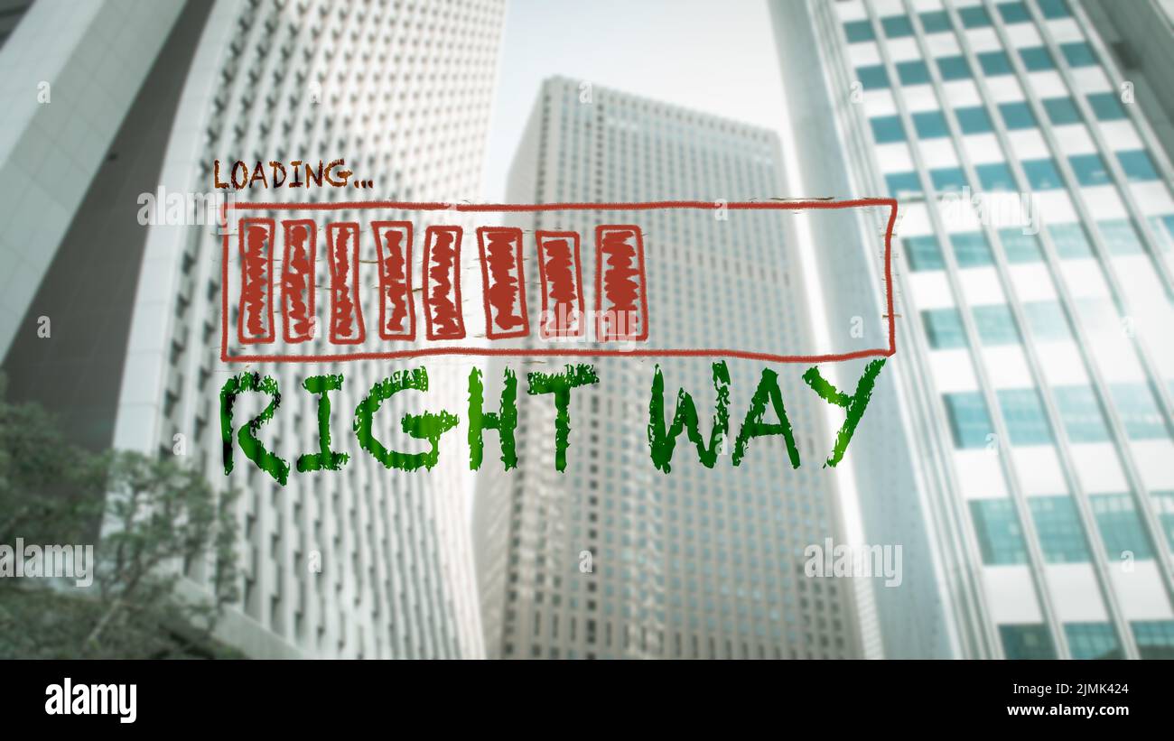 Street Sign Right Way Stock Photo - Alamy