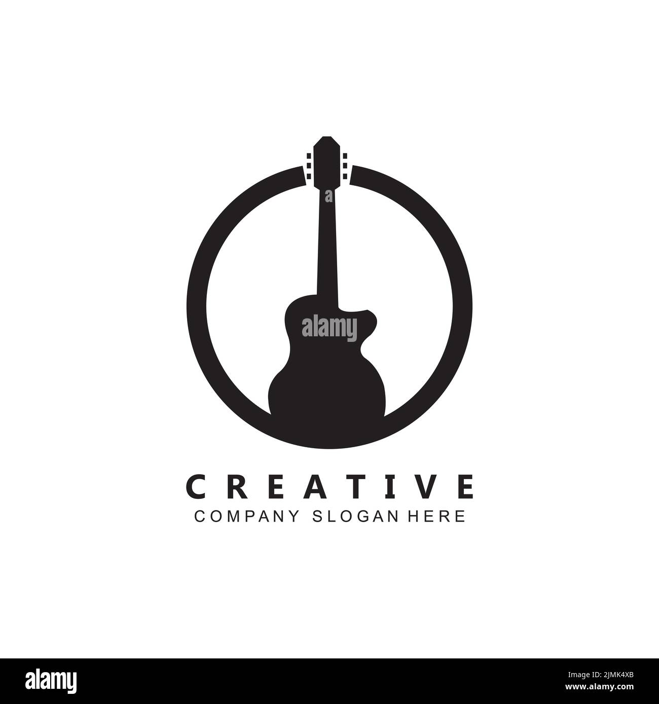 Guitar logo Black and White Stock Photos & Images - Alamy