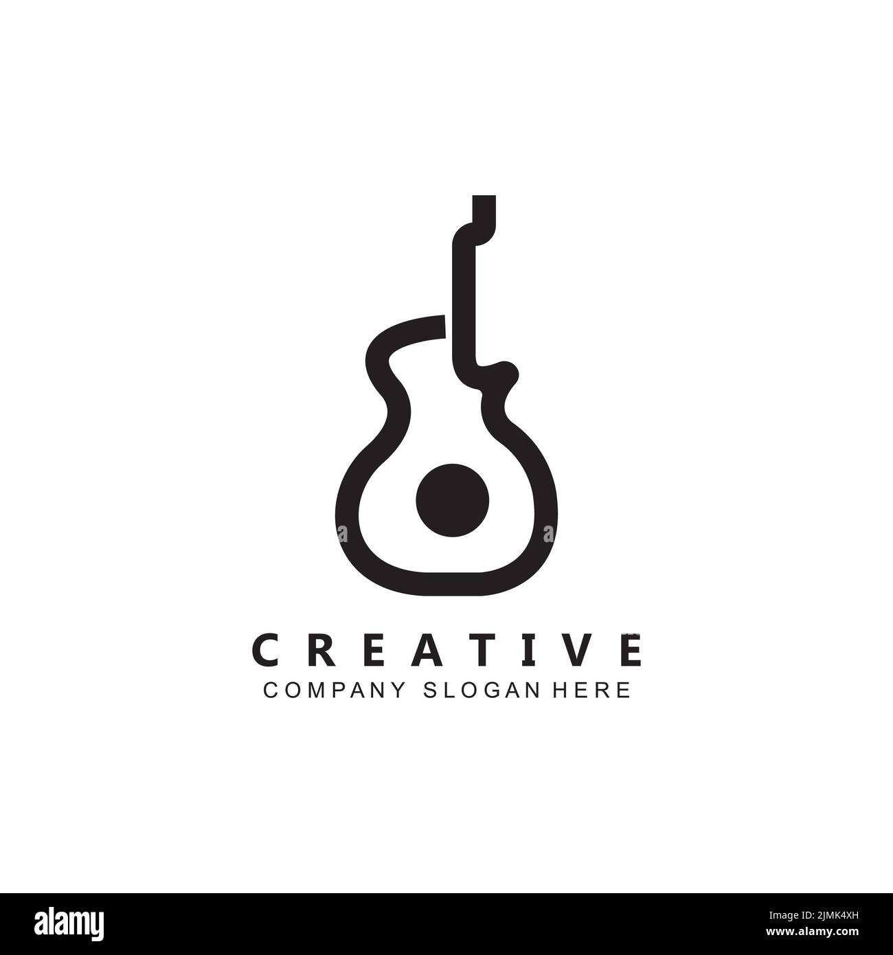 Guitar logo hi-res stock photography and images - Alamy