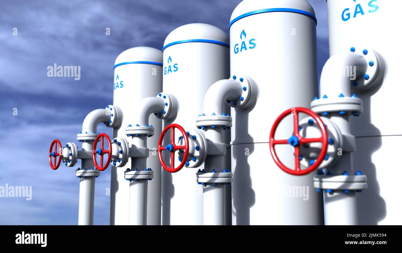 Liquid Gas Tank Stock Photo - Alamy