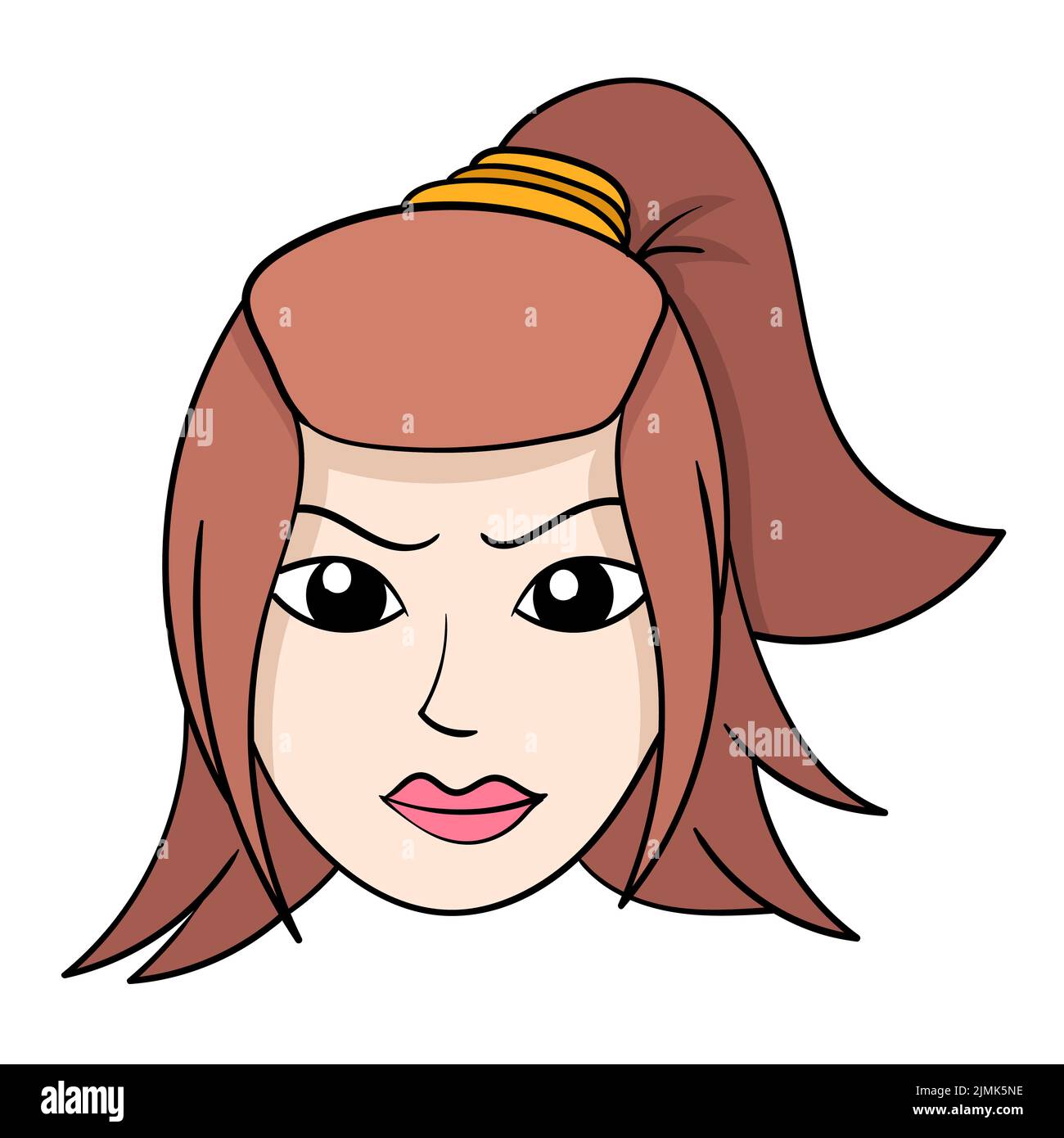 cartoon beauty girl face Stock Vector Image & Art - Alamy