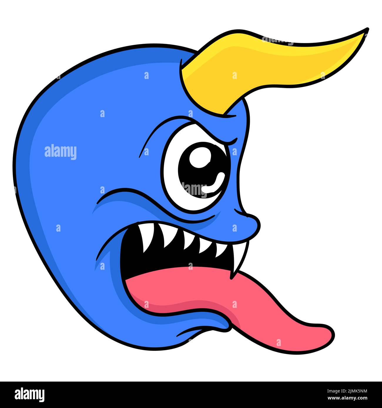 cartoon devil evil creature animal head Stock Vector Image & Art - Alamy