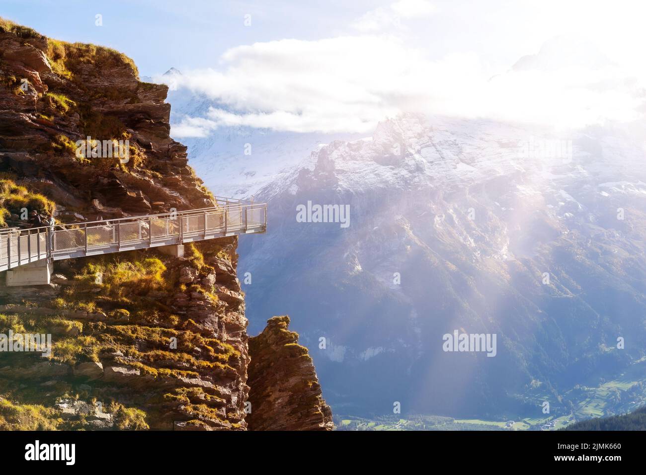 Grindelwald, Switzerland First mountain sky-walk Stock Photo - Alamy