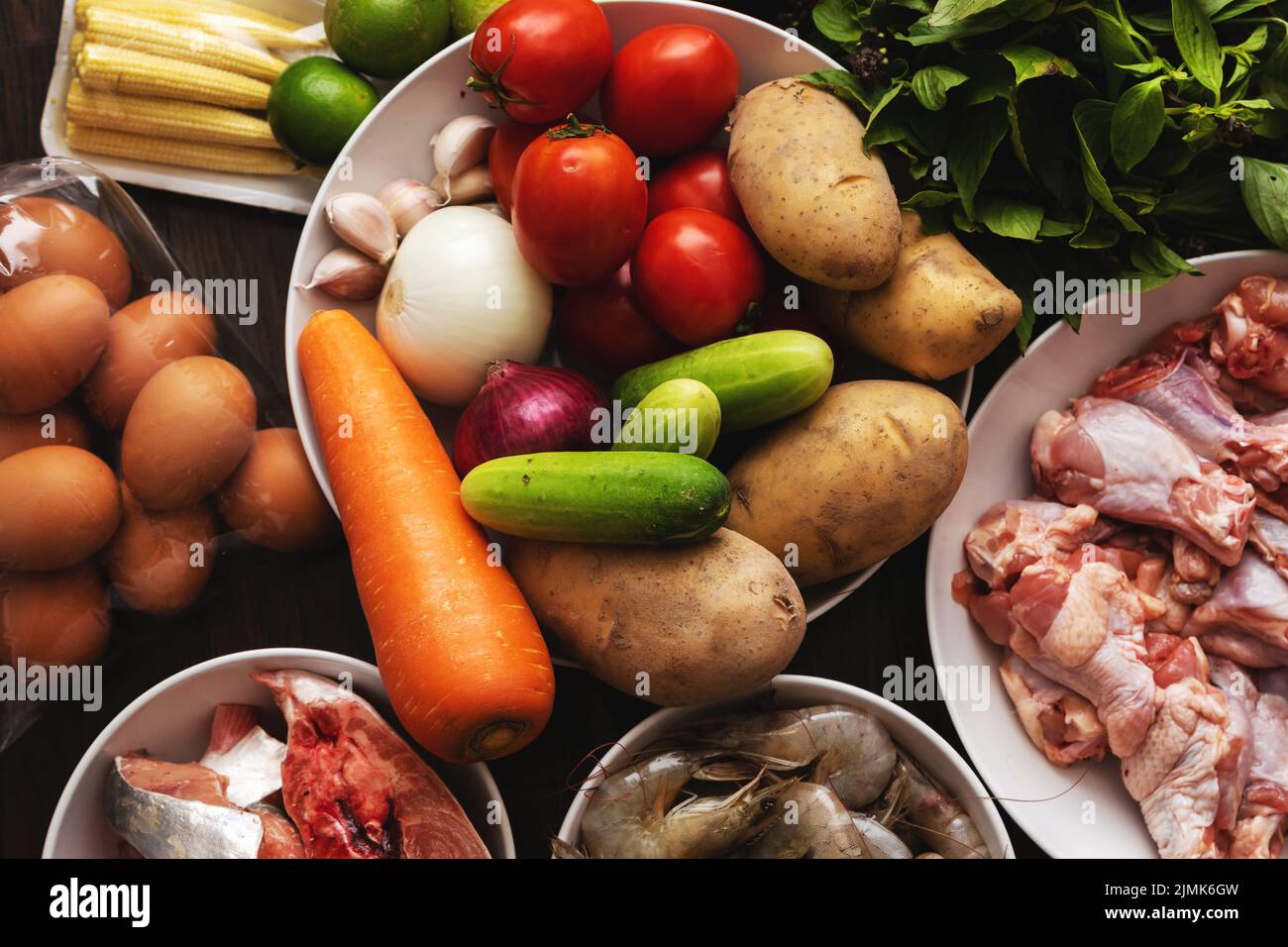 Healthy food for cooking and properly diet Stock Photo - Alamy