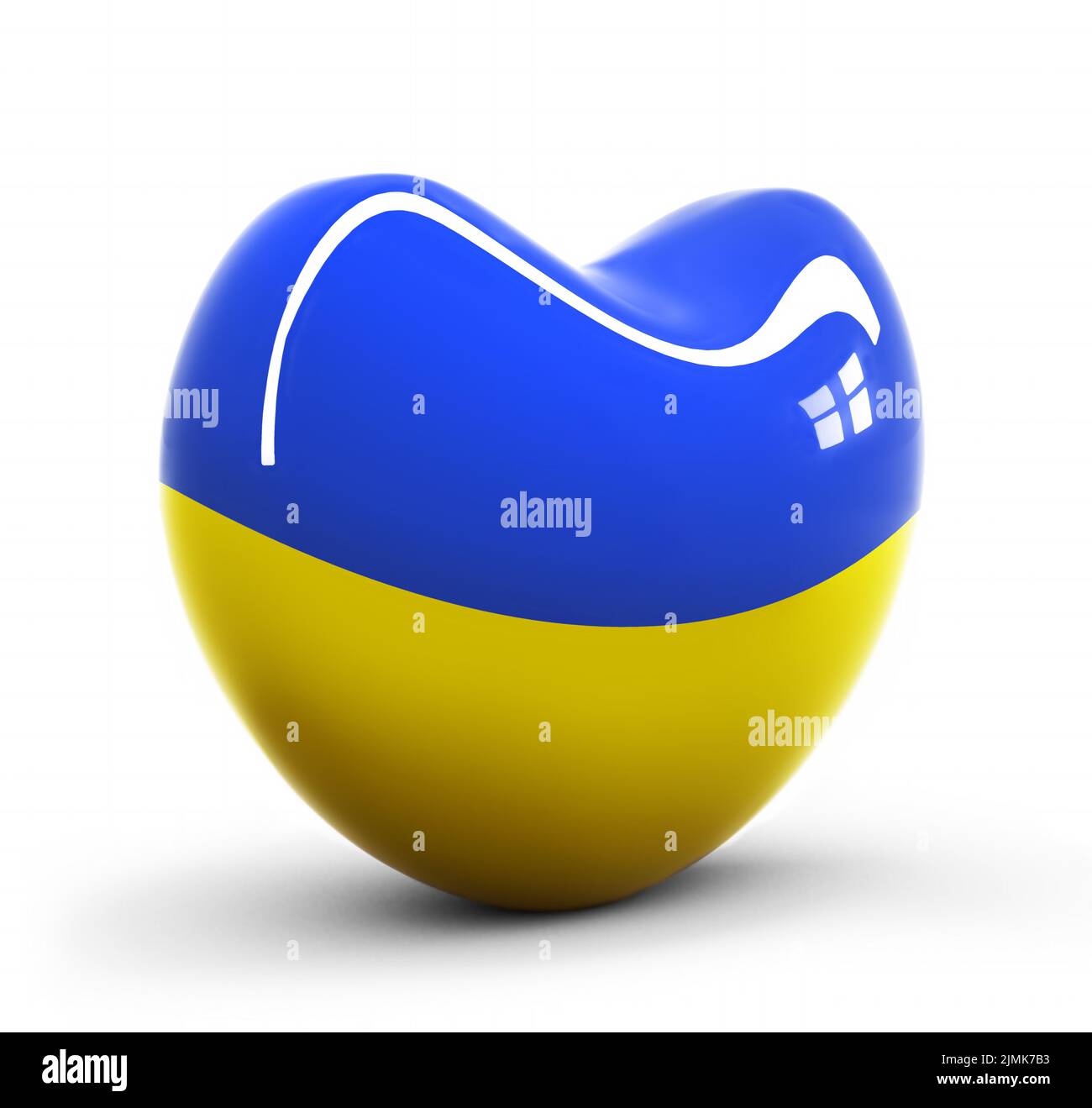 Flag ukraine ukrainian heart Cut Out Stock Images & Pictures - Alamy