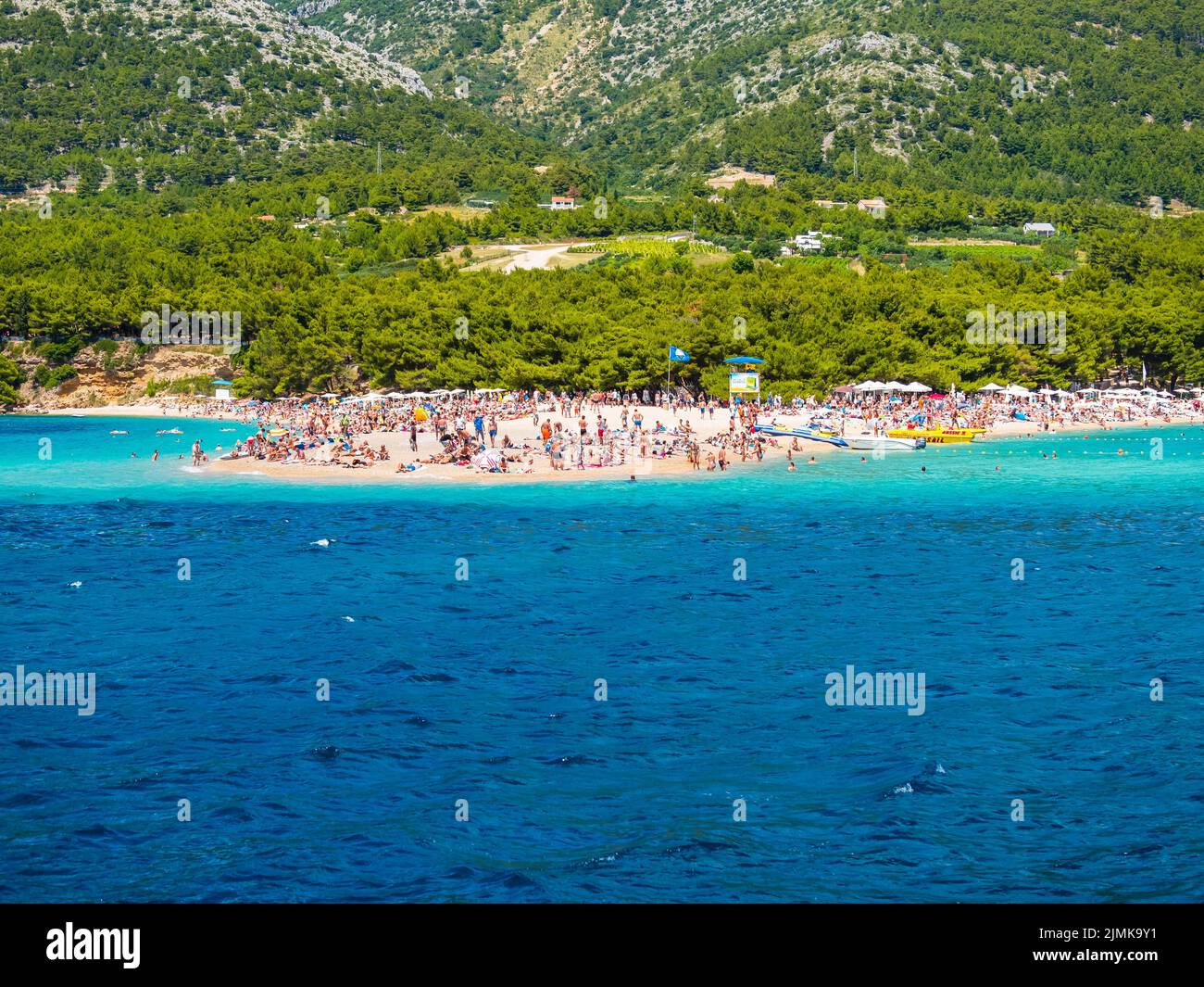 The beach Zlatni rat or Golden Horn Stock Photo - Alamy