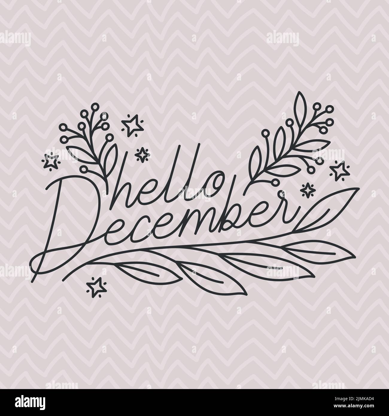 cartel of hello december Stock Vector Image & Art - Alamy