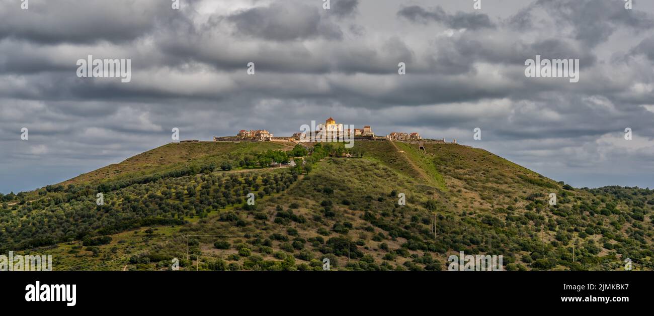 Panorama landscape view of the fortress and Conde de Lippe Fort in ...